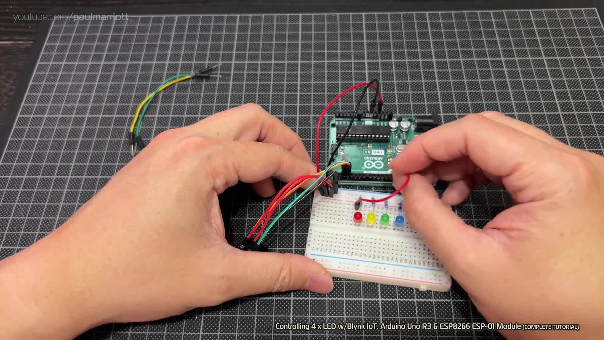 Blynk Iot Blynk 20 App Warduino Uno R3 Esp8266 Esp 01 Module Blynk Cloud And 4 X Led